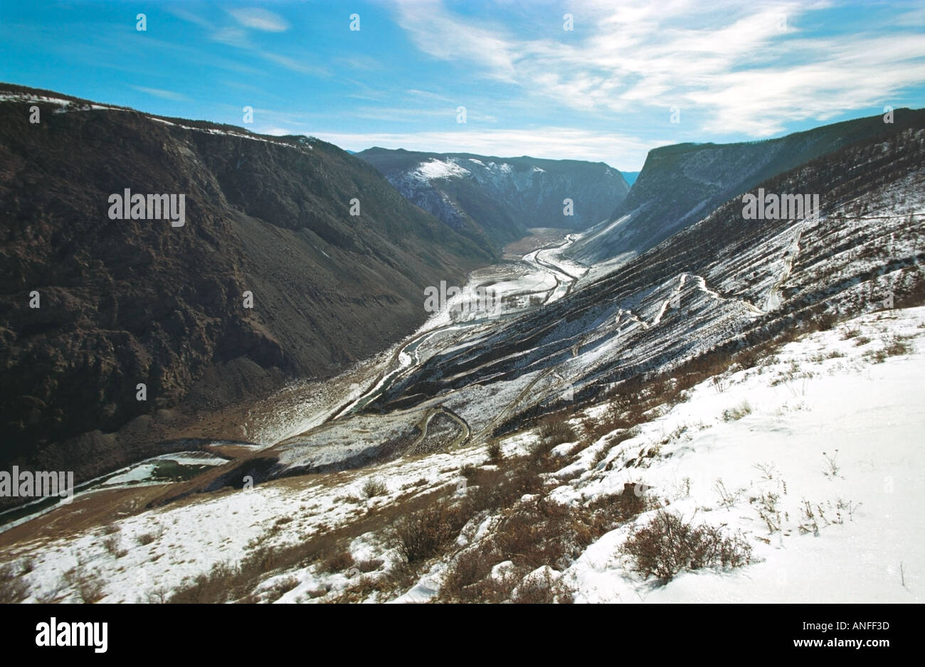 The Katu Yaryk Mountainous Pass Altai Russia Stock Photo - Alamy