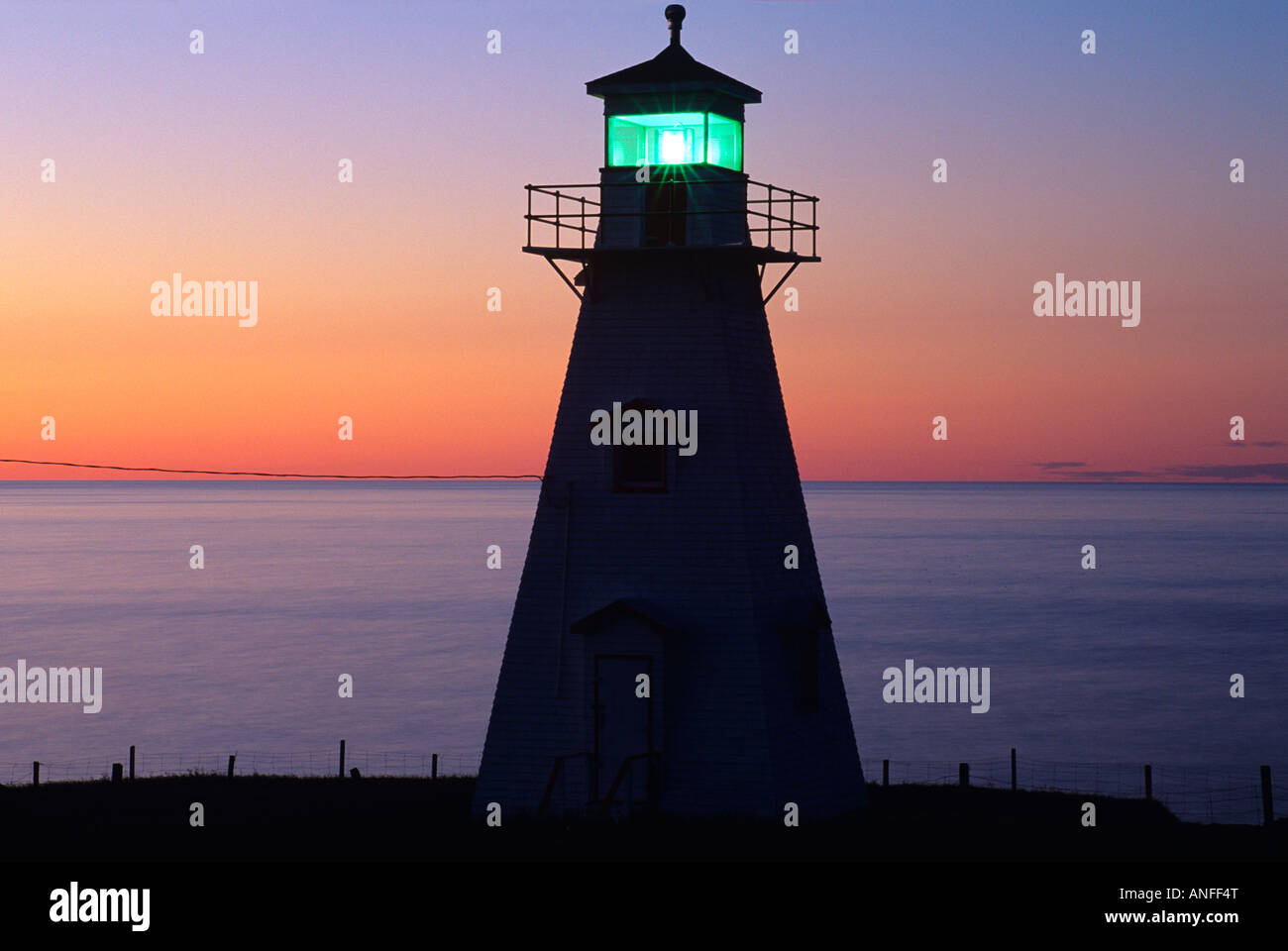 Cape tryon lighthouse dusk prince hi-res stock photography and images ...