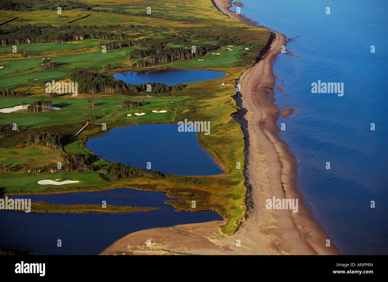 Aerial, The Links at Crowbush Cove, Lakeside, Prince Edward Island ...