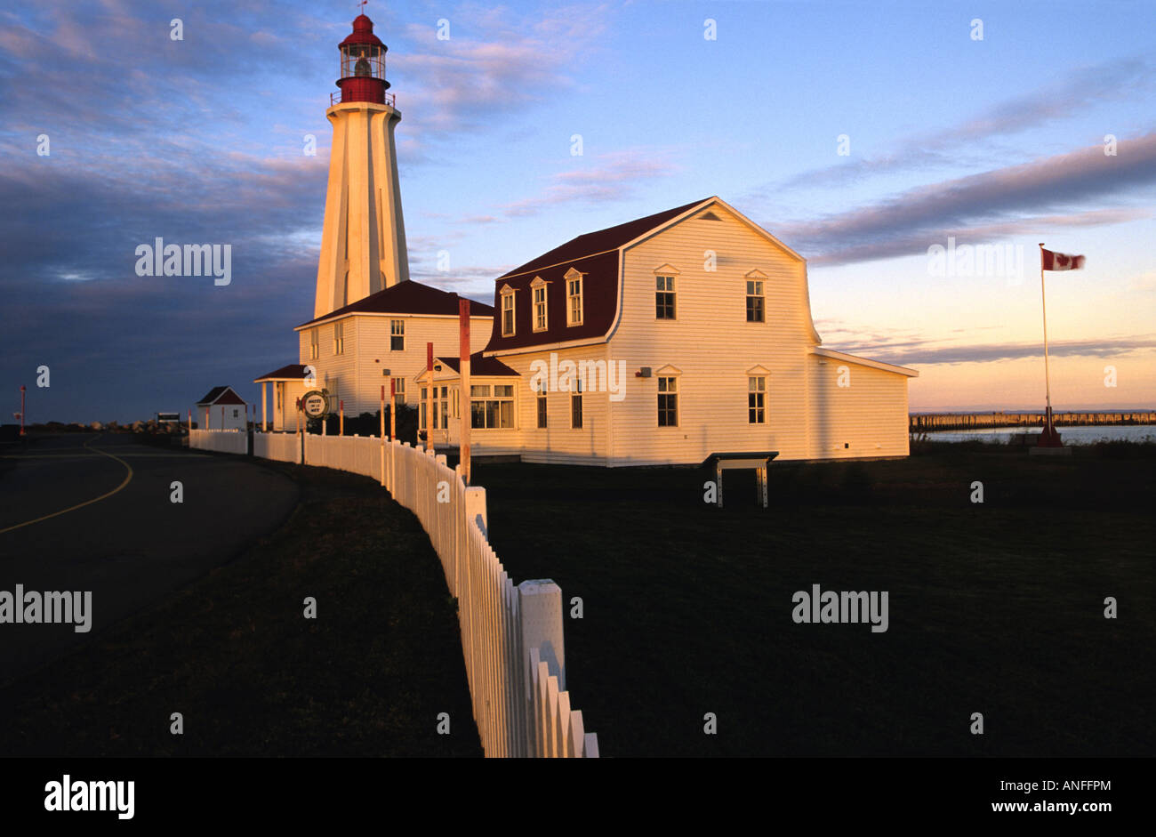 Lighthouse, Pointe-au-Pere Lighthouse National Historic Site, Quebec ...
