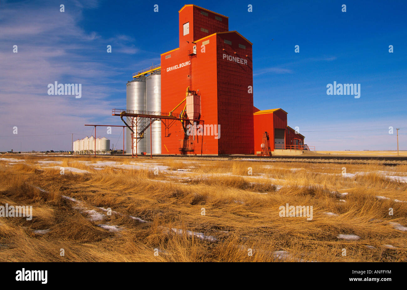 Grain Elevator, Gravelbourg, Saskatchewan, Canada Stock Photo - Alamy