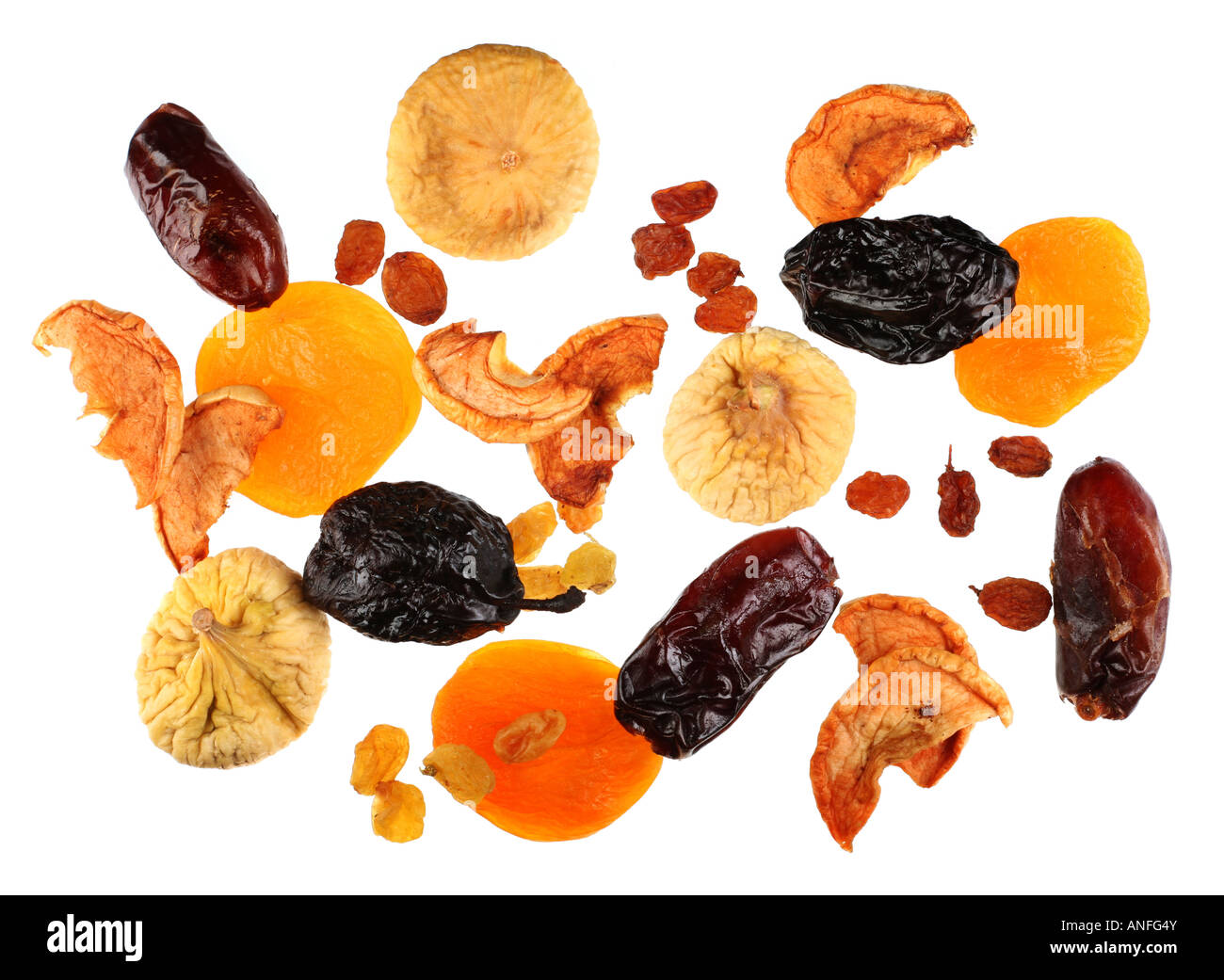 Mix dry fruit isolated on white background Stock Photo - Alamy