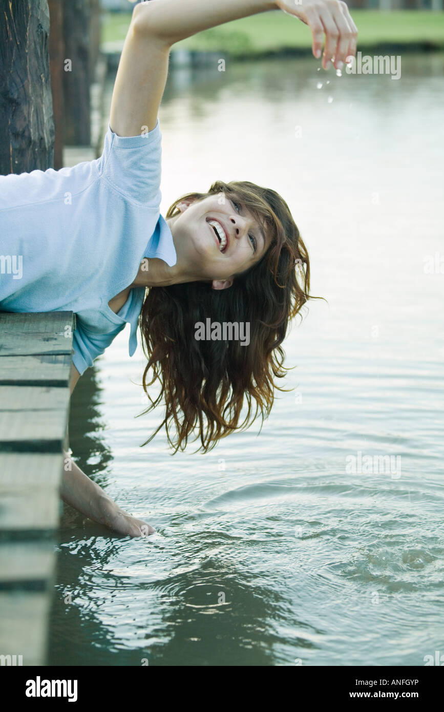 Woman water wet clothes hi-res stock photography and images - Alamy