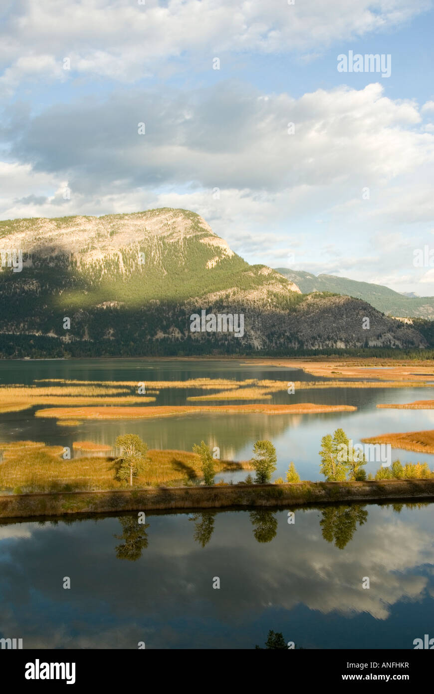 Columbia lake, near canal flats, forms the headwaters of the columbia ...