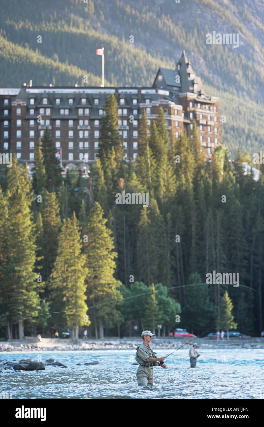 Banff springs hotel on bow river hi-res stock photography and images ...