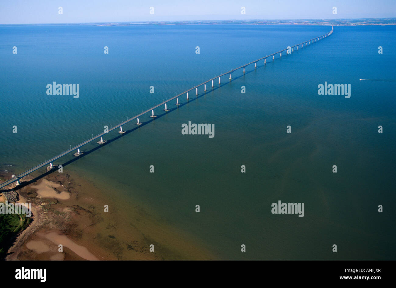 Confederation Bridge, from Prince Edward Island to New Brunswick across ...