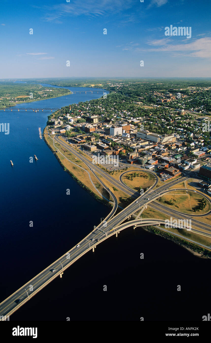 Aerial view of city of new brunswick hi-res stock photography and ...
