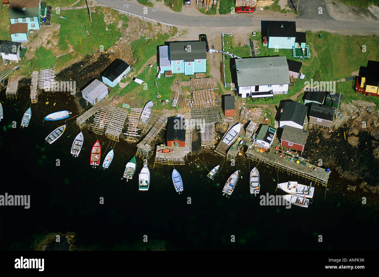 Aerial of the town of burgeo newfoundland hi-res stock photography and ...