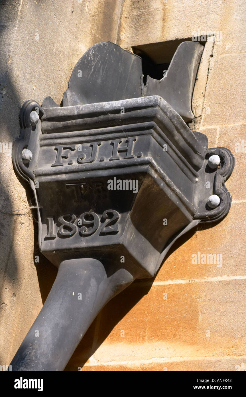 Victorian drainpipe at Canterbury Cathedral Kent England Stock Photo ...