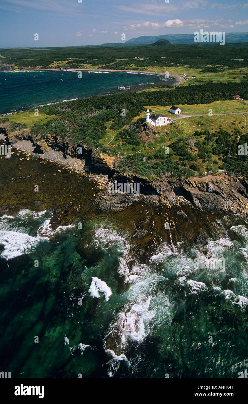 Lighthouse on lobster point, newfoundland, Canada Stock Photo - Alamy
