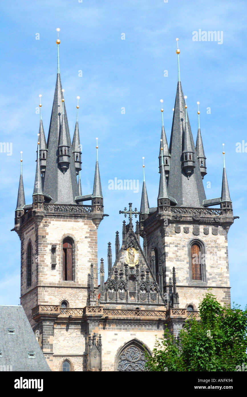 Church of Our Lady of Tyn Cathedral Old Town Square Prague Czech ...