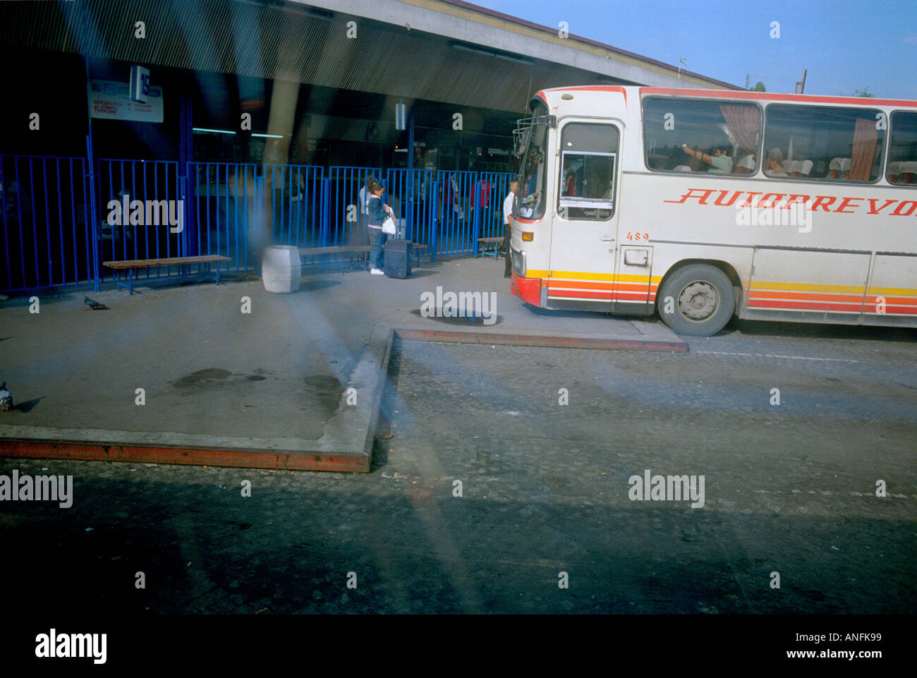 a bus in a station, belgrad, serbia Stock Photo - Alamy
