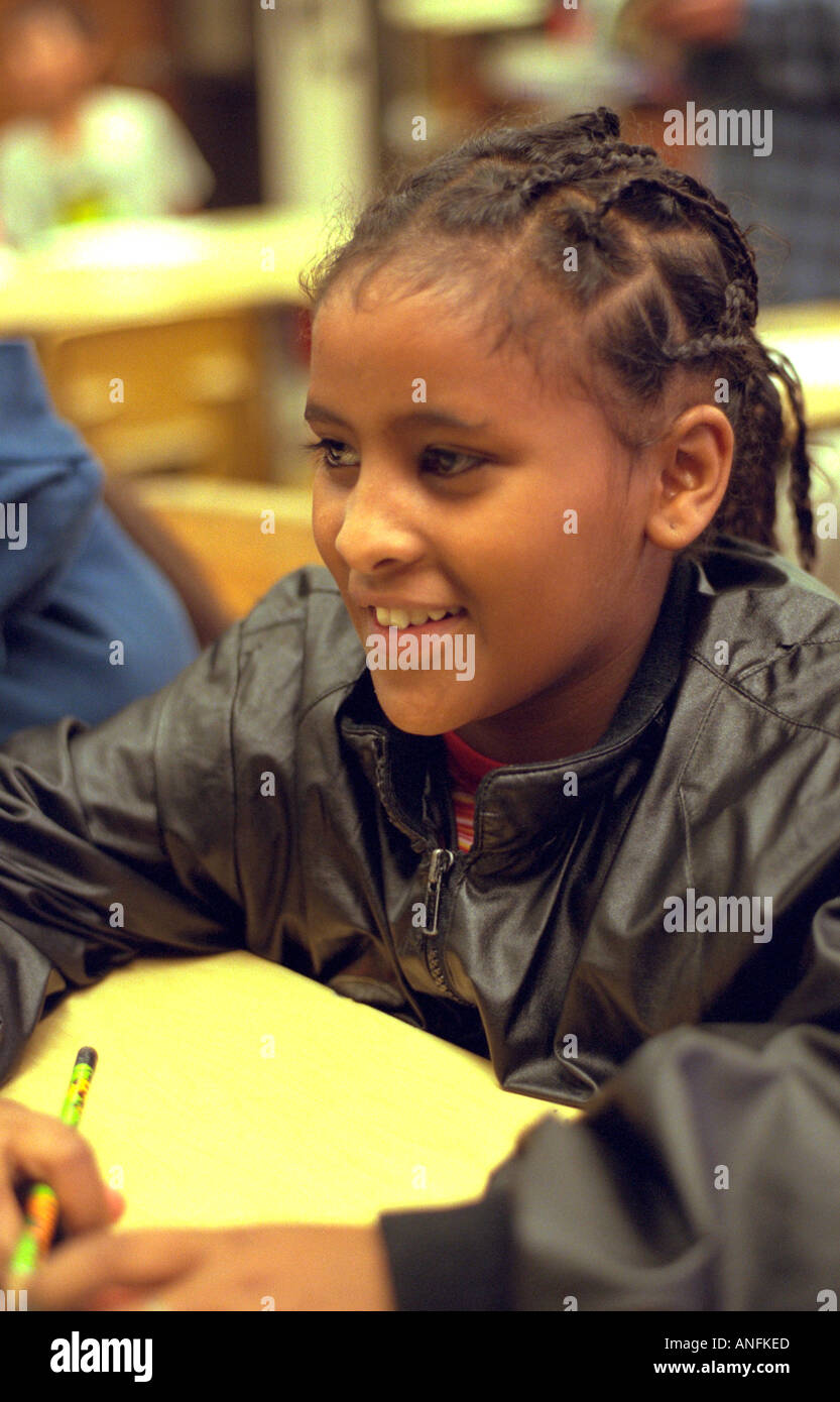 Fourth grade girl studying hi-res stock photography and images - Alamy