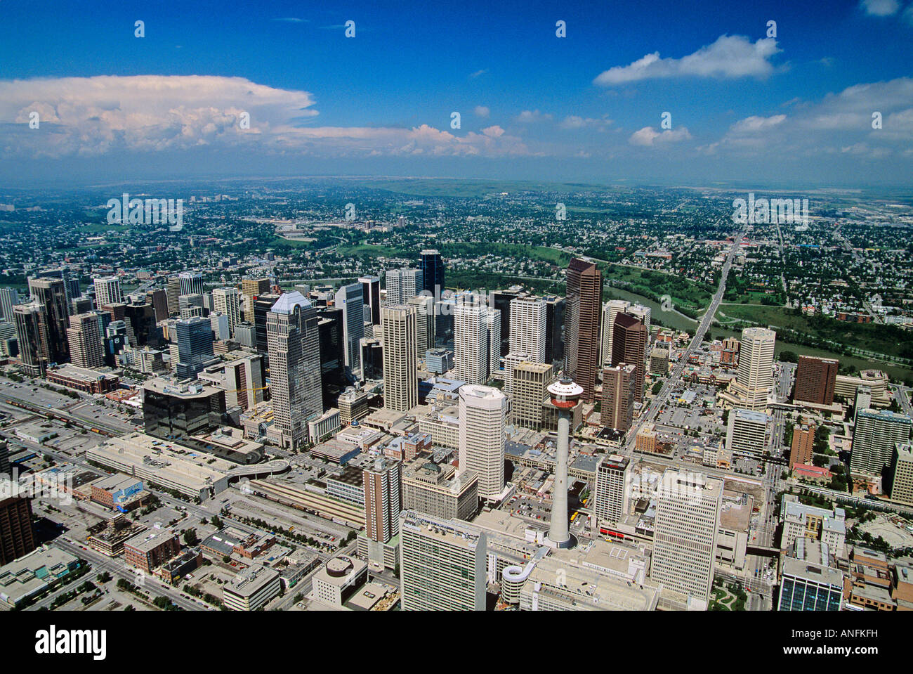 Aerial of the calgary hi-res stock photography and images - Alamy