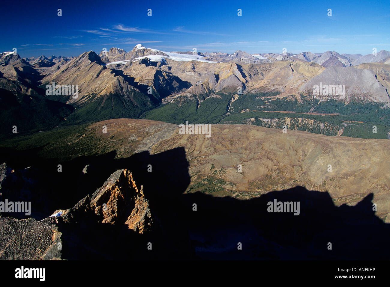 Aerial of Jasper national park, alberta, Canada Stock Photo - Alamy