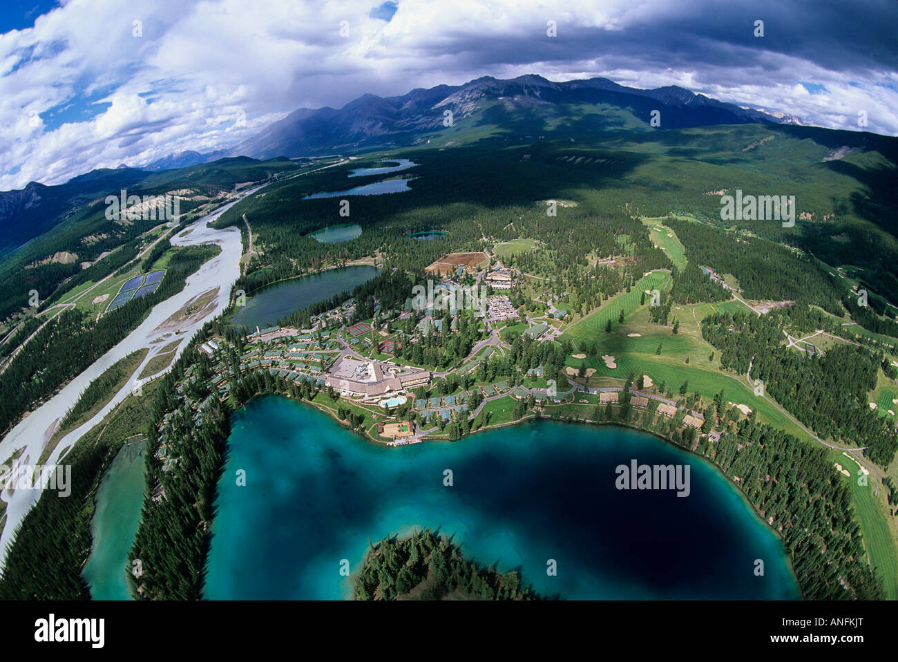Jasper park lodge, jasper national park, alberta, Canada Stock Photo ...