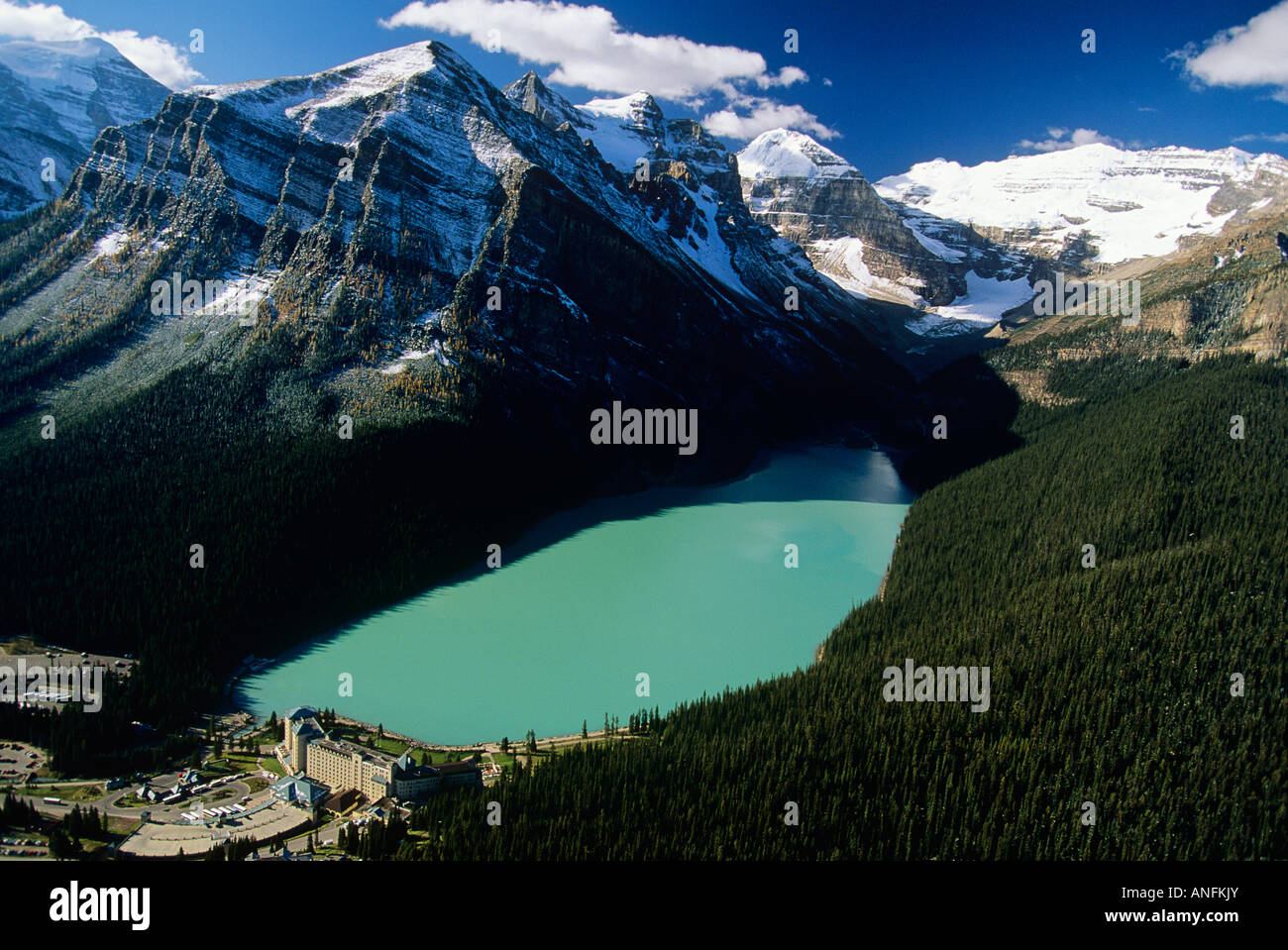 Lake louise canada aerial hi-res stock photography and images - Alamy