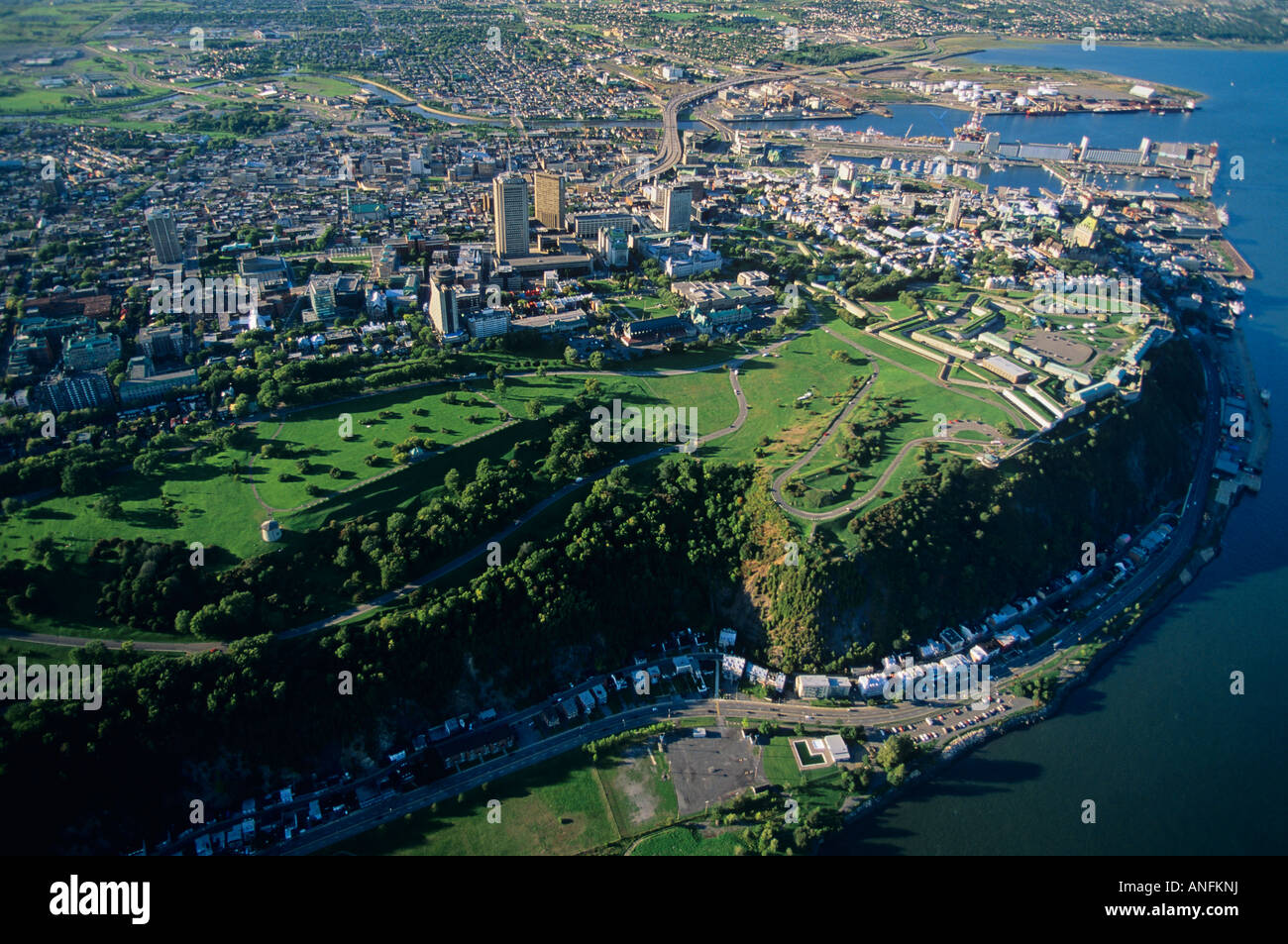 Aerial of Quebec City, Quebec, Canada Stock Photo - Alamy