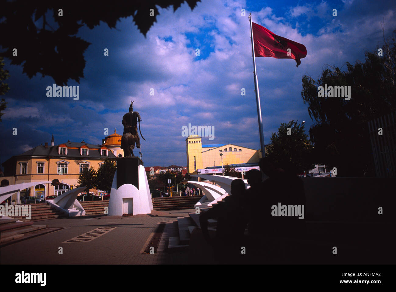 a square in prishtina, kosovo Stock Photo - Alamy