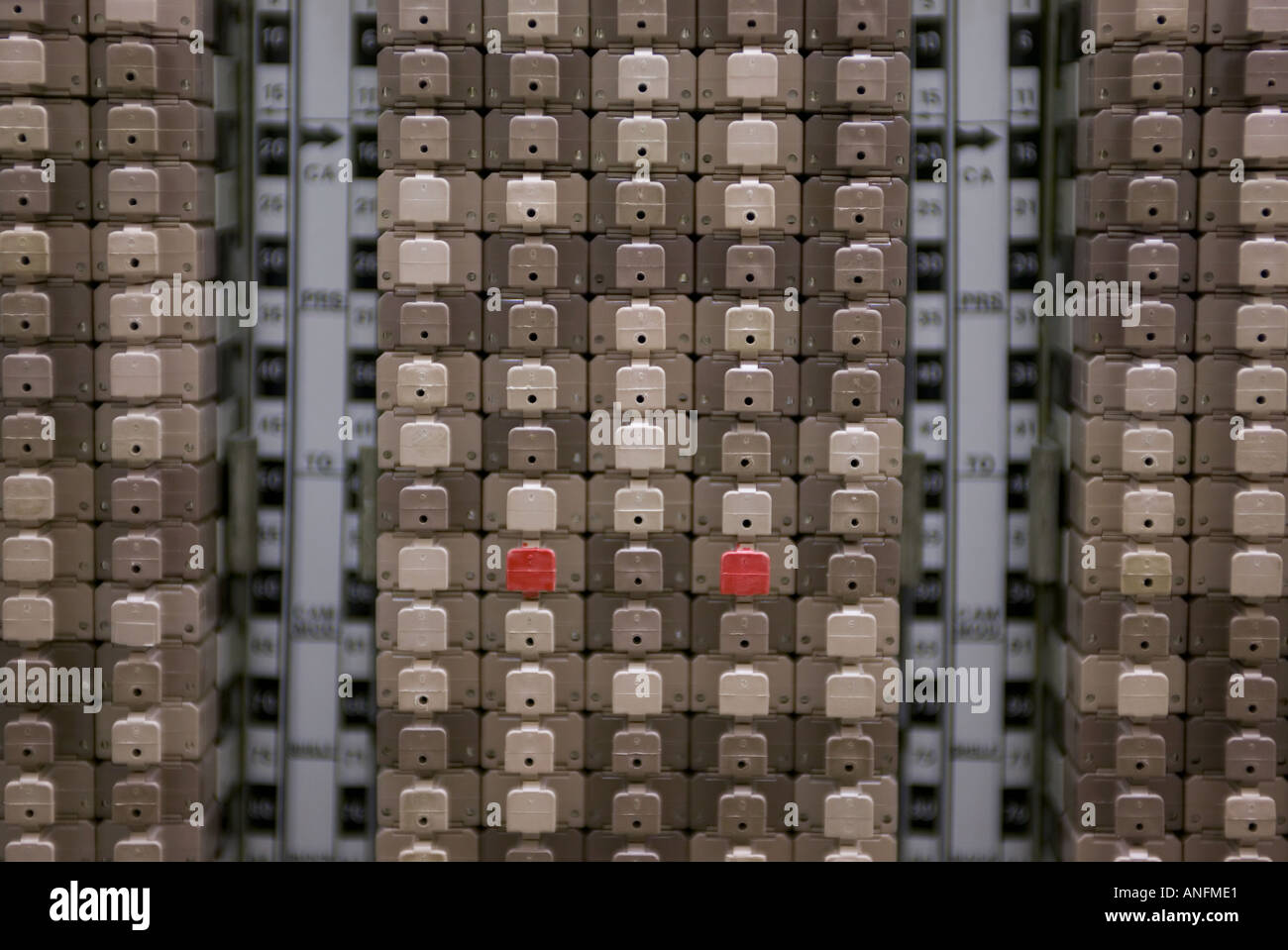 Telephone exchange wires hi-res stock photography and images - Alamy