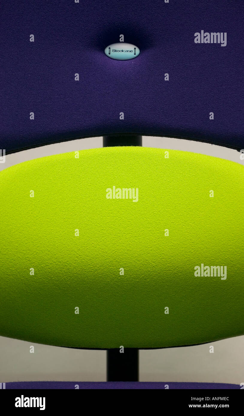 blue and green office chair Stock Photo - Alamy