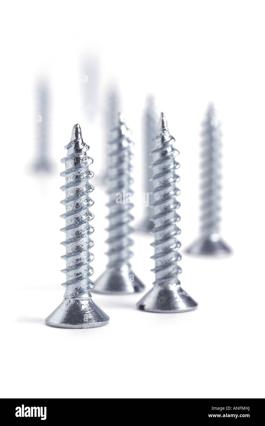 Wood working screws Stock Photo - Alamy