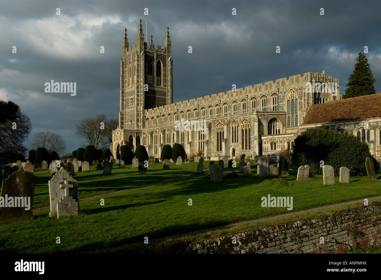 LONG MELFORD CHURCH HOLY TRINITY WOOL CHURCH 15thCENT CHURCH OF ENGLAND ...