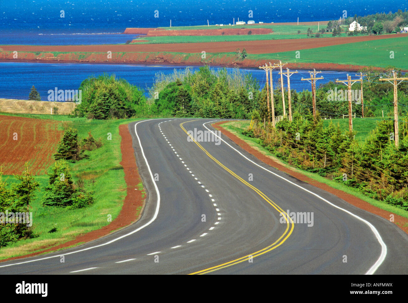 Highway, DeSable, Prince Edward Island, Canada Stock Photo - Alamy