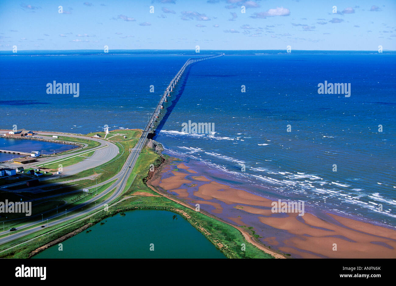 Aerial of confederation bridge hi-res stock photography and images - Alamy