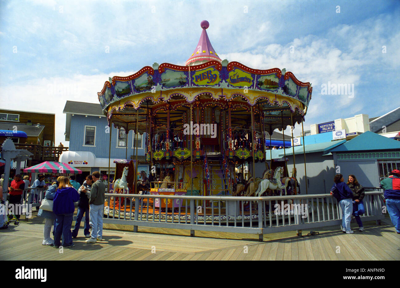 Carousel in San Francisco Stock Photo - Alamy
