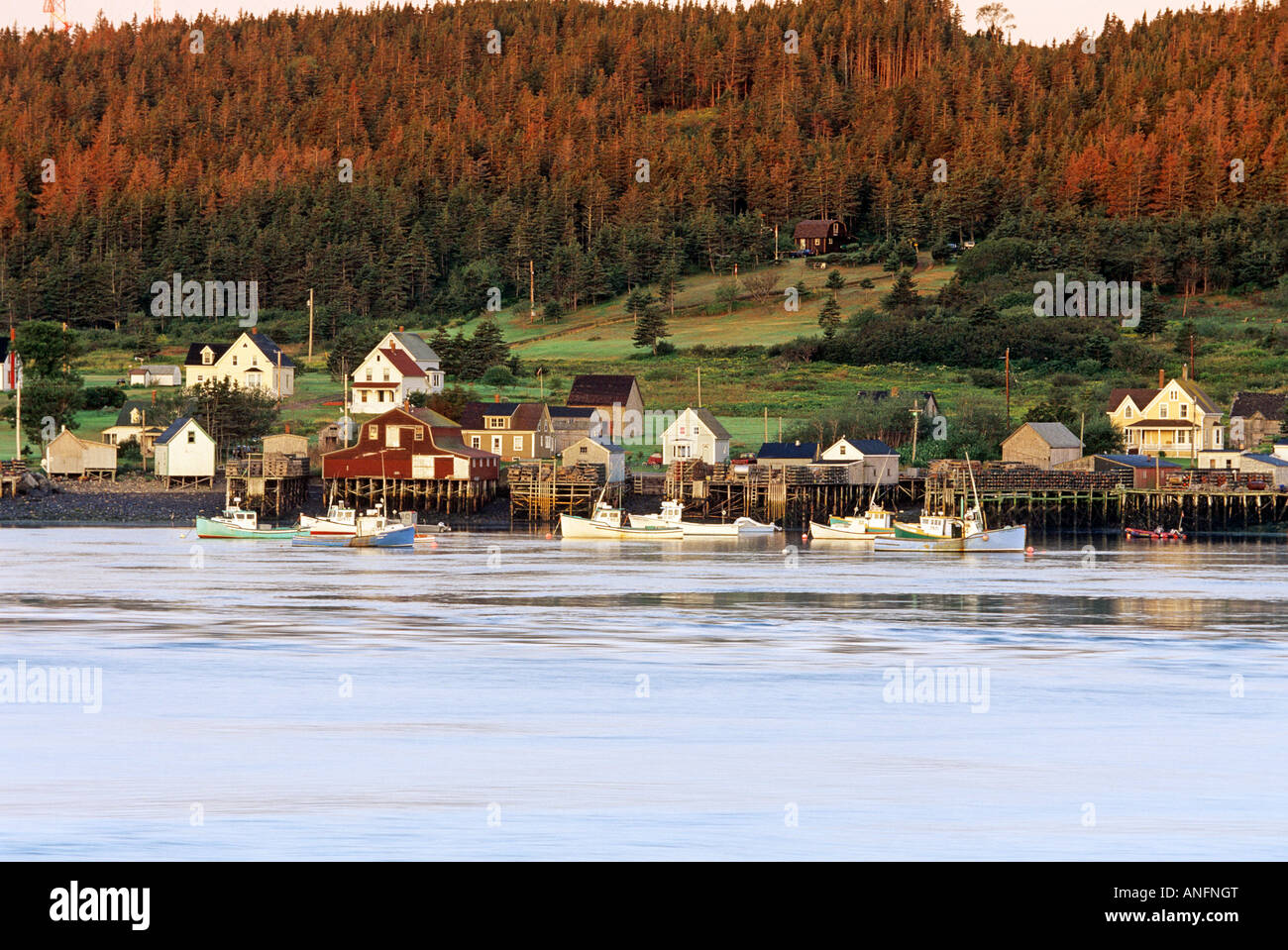 Village of Tiverton, Bay of Fundy, Nova Scotia, Canada Stock Photo - Alamy