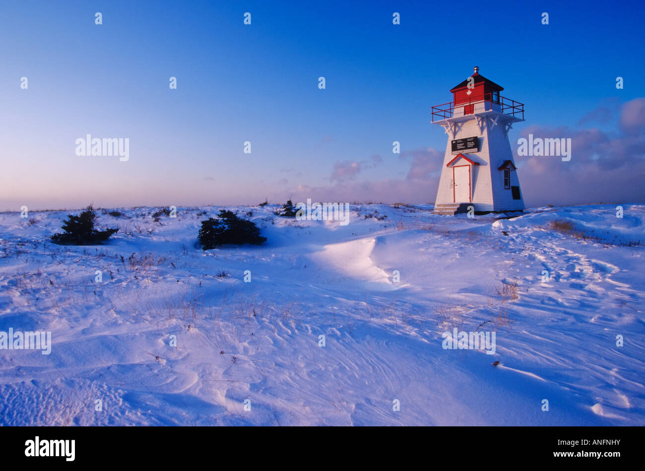 Covehead Lighthouse, Prince Edward Island National Park, Canada Stock ...