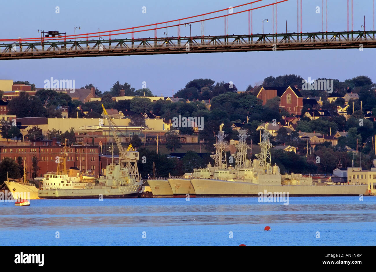 Naval ships in Naval Dockyard, Halifax, Nova Scotia, Canada Stock Photo ...