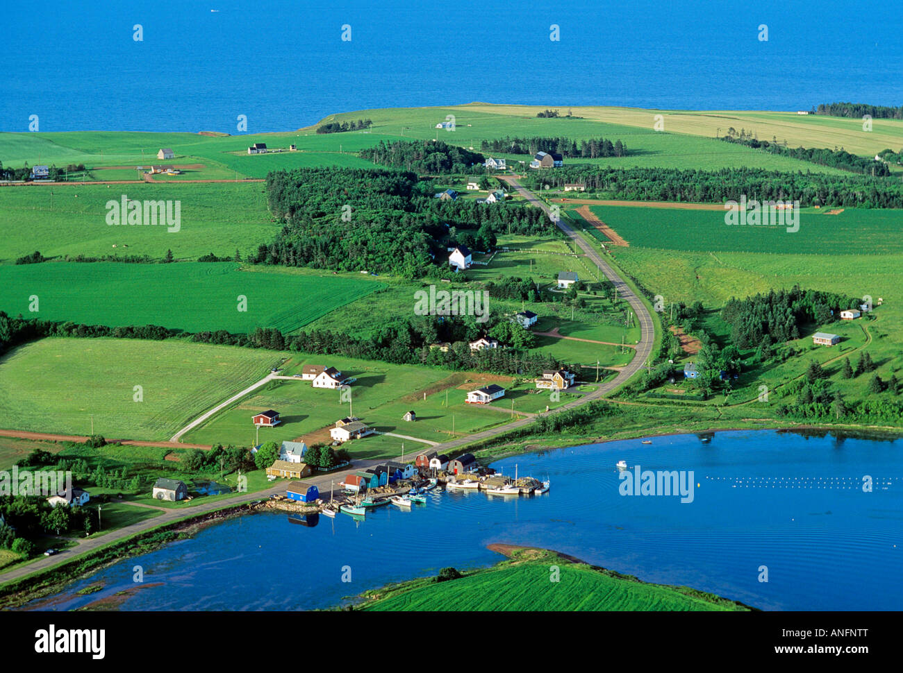 Aerial of French River, Prince Edward Island, Canada Stock Photo - Alamy