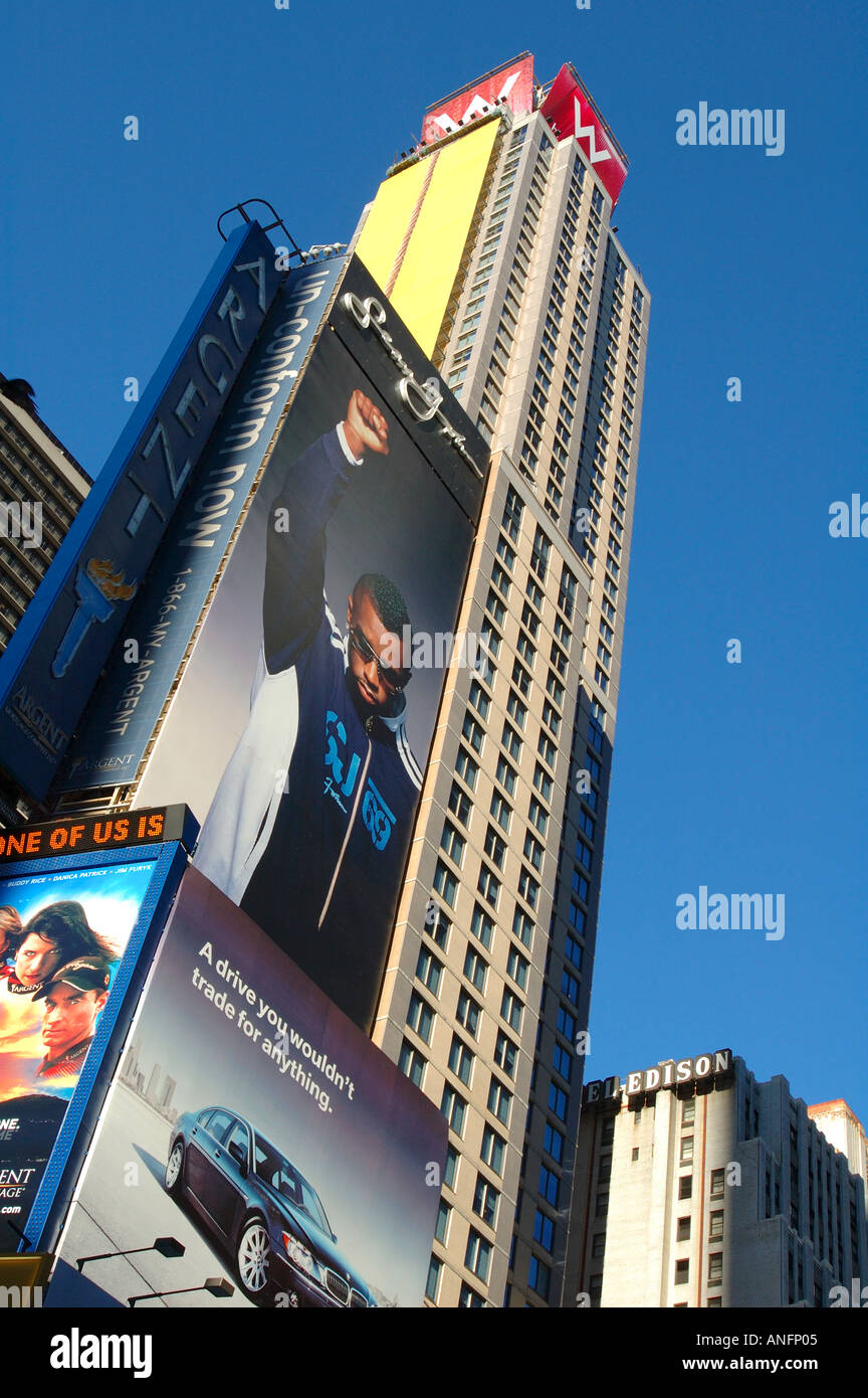 p diddy puff daddy Seam John Combes billboard next to W Hotel, Times ...