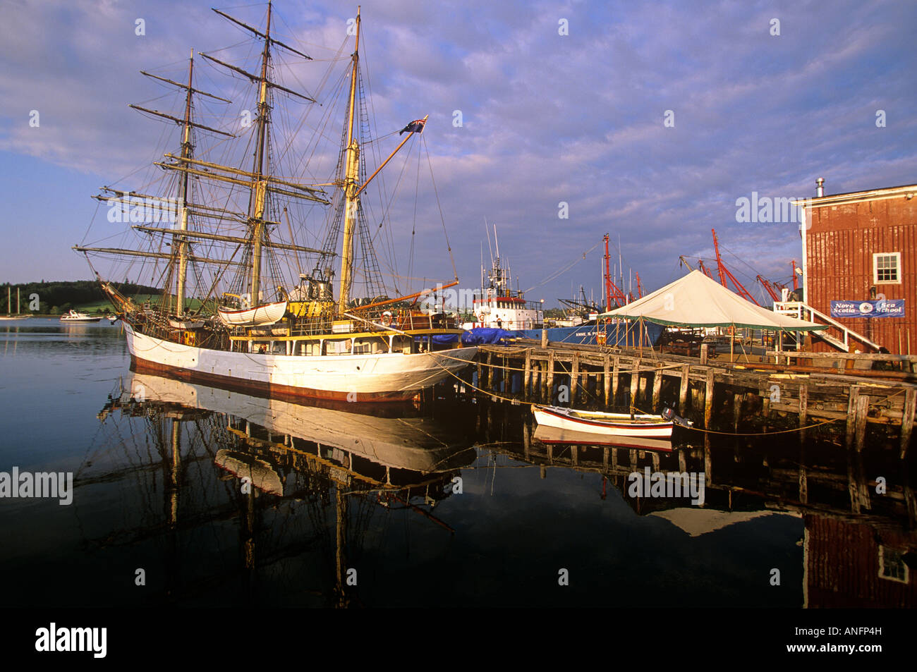 Tall ship in Lunenburg, Nova Scotia, Canada Stock Photo - Alamy
