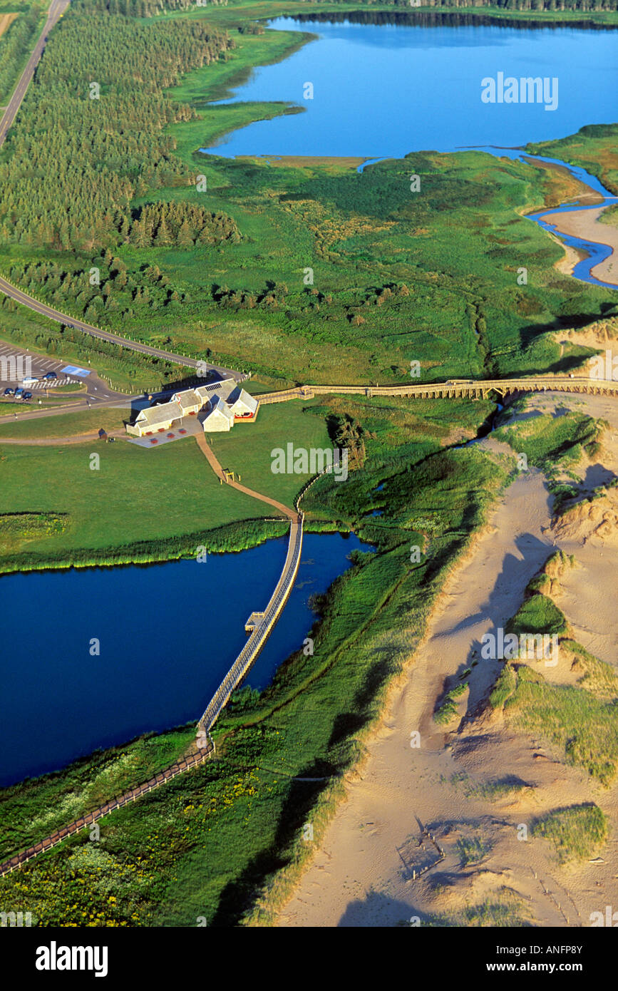 Aerial of Cavendish Beach, Prince Edward Island National Park, Prince ...