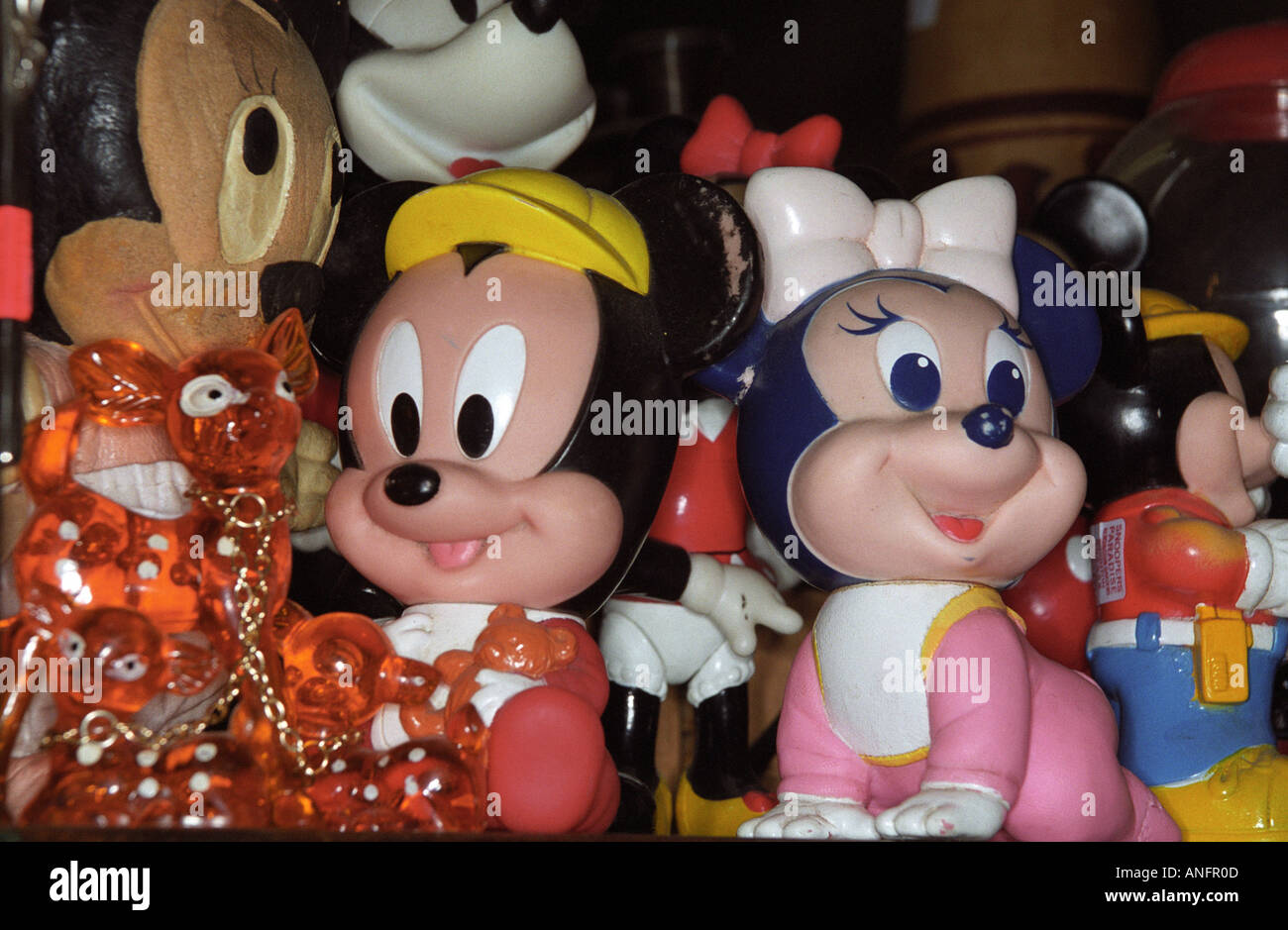 old disney toys in snoopers paradise brighton Stock Photo - Alamy