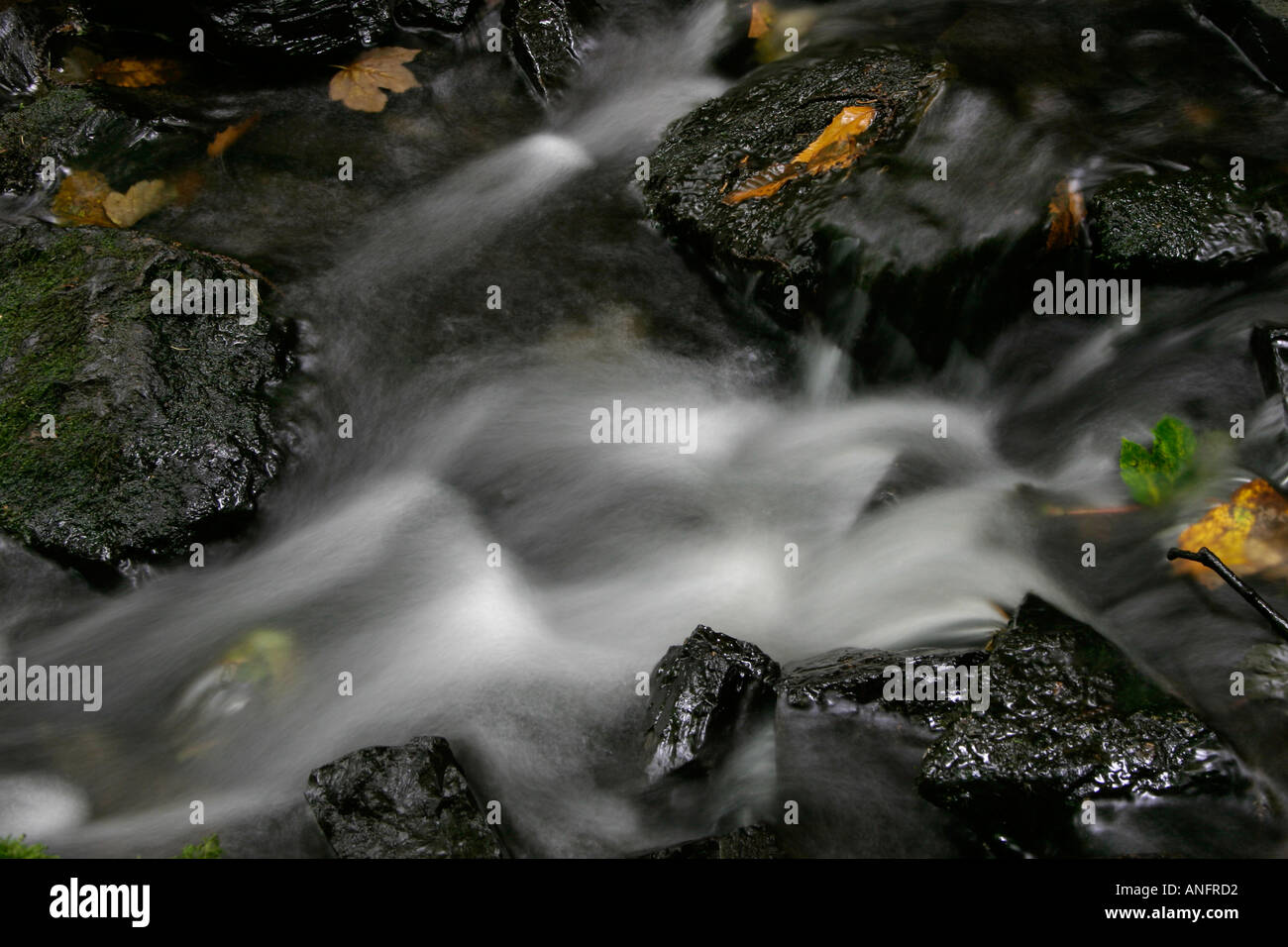 White water over rocks Stock Photo - Alamy