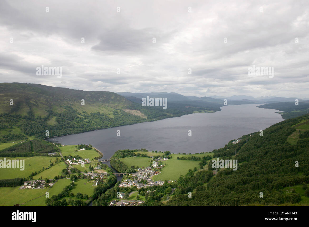 Aerial view of Loch Rannoch Scotland Stock Photo - Alamy
