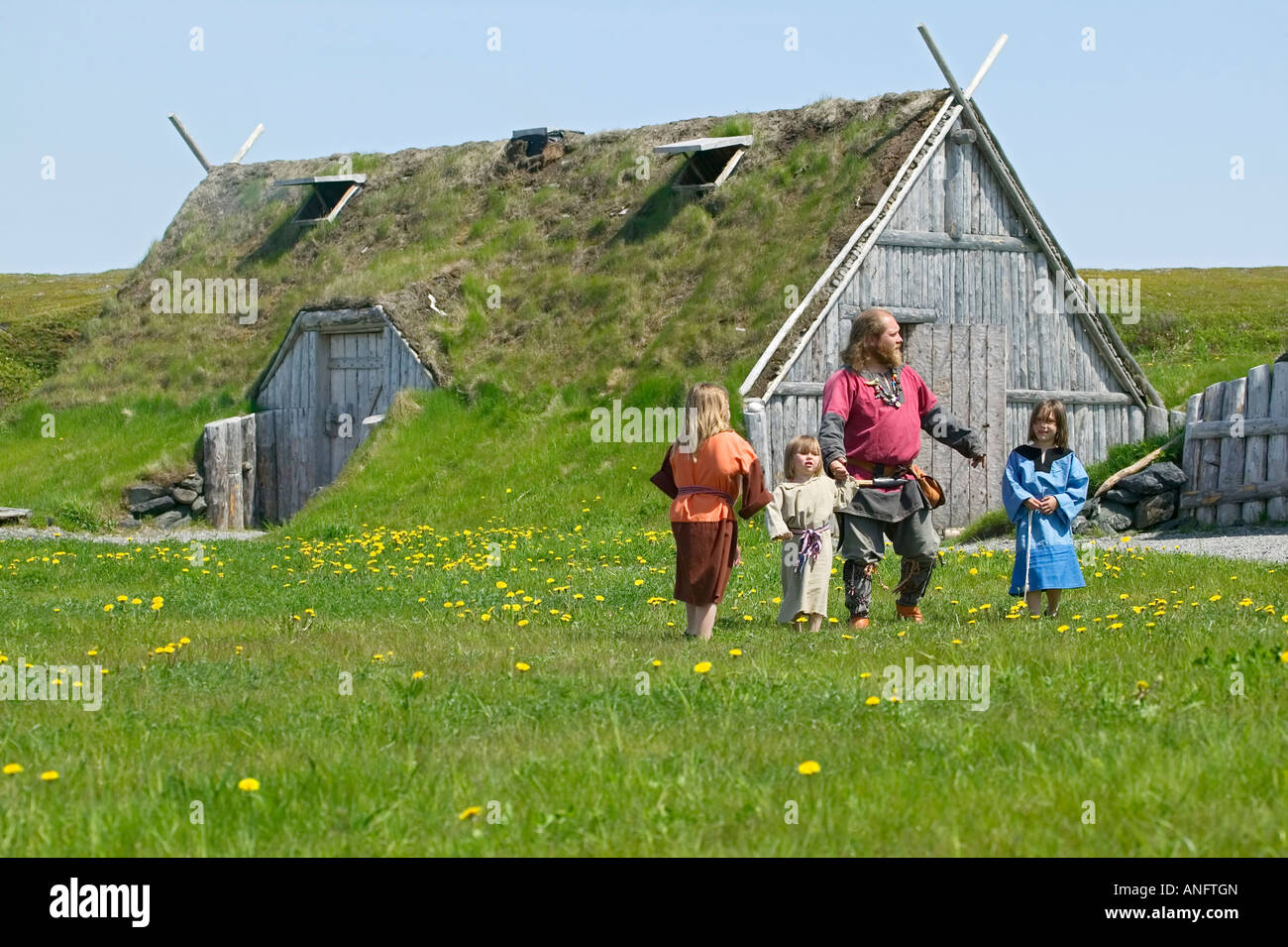Norstead viking site on the viking trail hi-res stock photography and ...