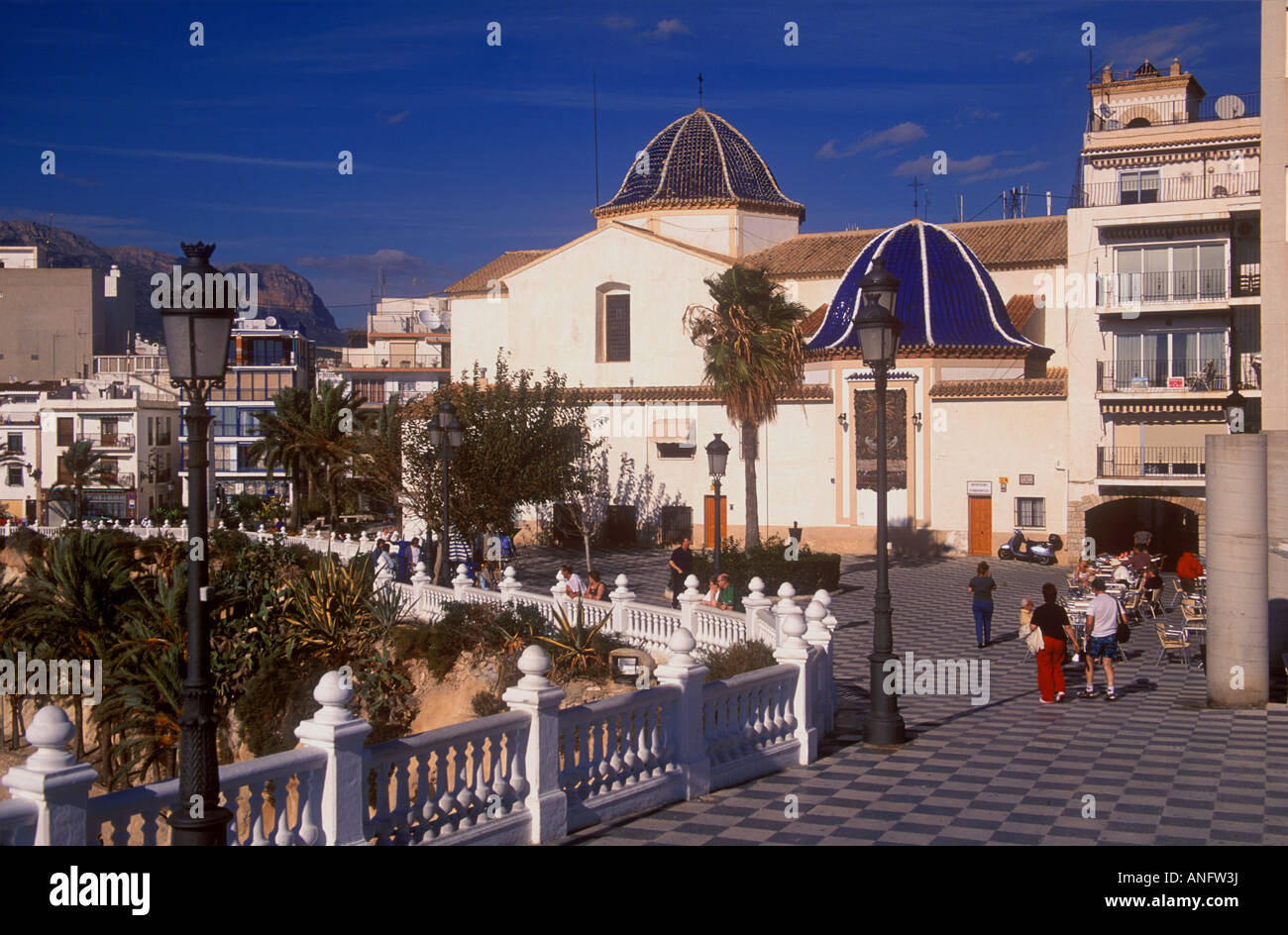 Benidorm - The old church on the promenade Stock Photo - Alamy