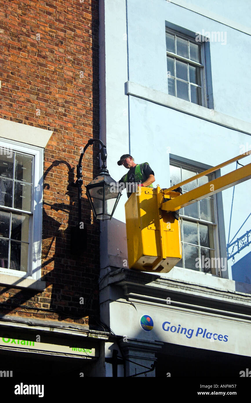 Lighting Engineer Chester England Stock Photo - Alamy