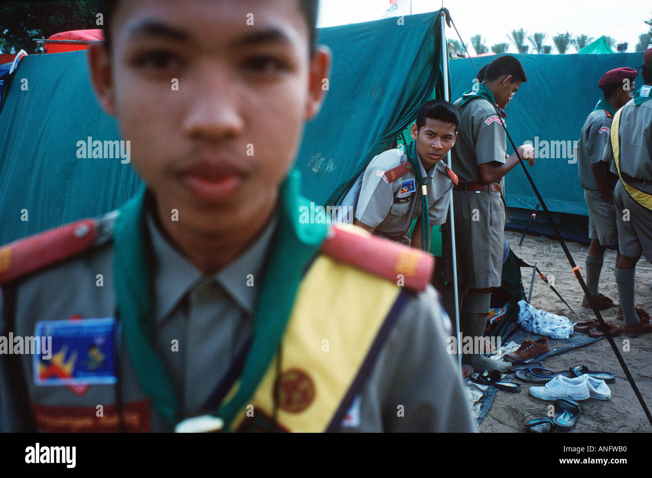 Scouts from around the world at the 20th World Scout Jamboree Thailand ...