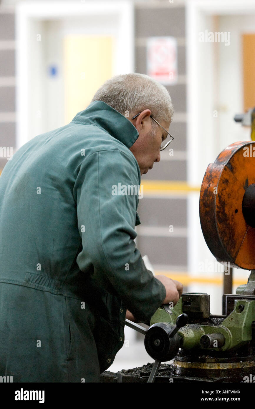 Metal worker in factory Stock Photo - Alamy