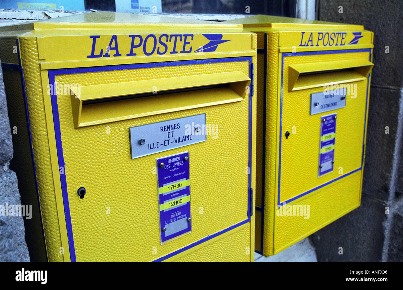 Post box St Malo France EU Europe Stock Photo - Alamy