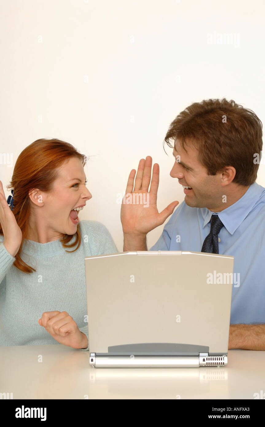 High five fiving 5 hi-res stock photography and images - Alamy