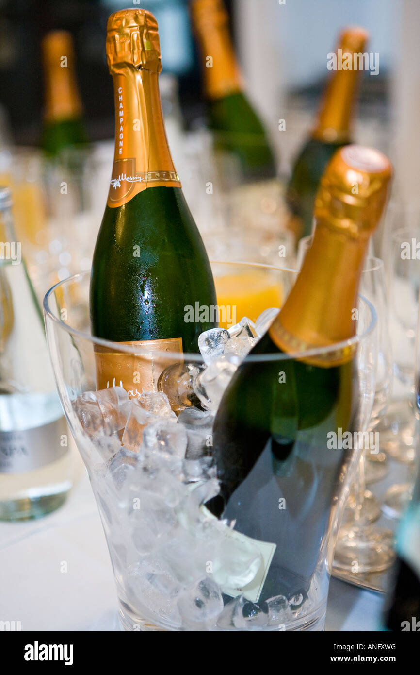 Frozen bottle champagne hi-res stock photography and images - Alamy
