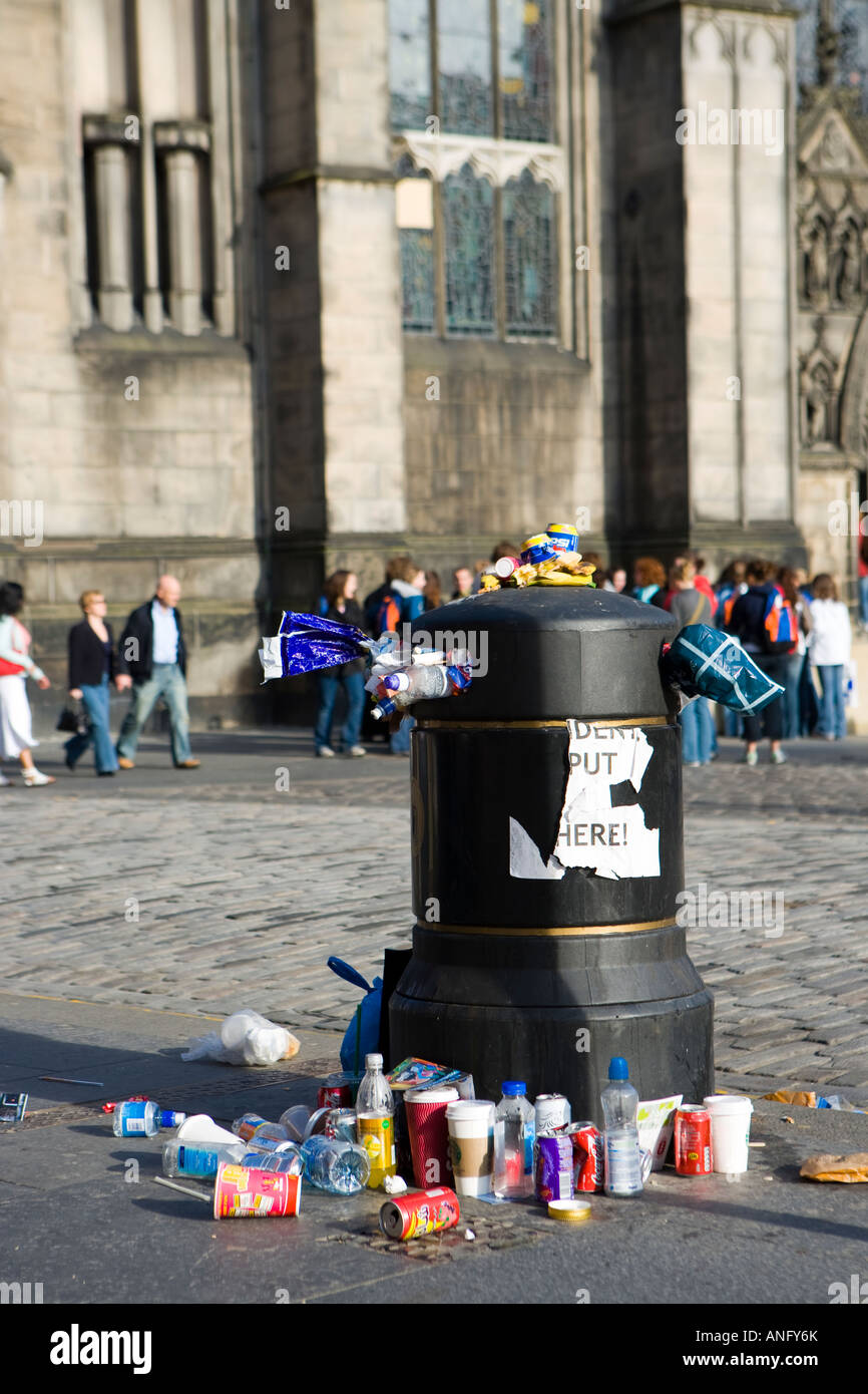 litter bin in Scotland Stock Photo - Alamy