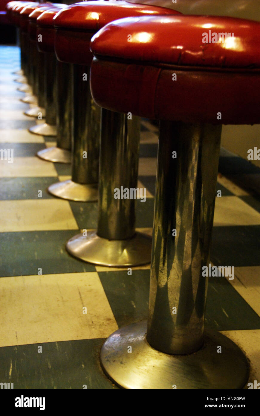 Stools diner counter hi-res stock photography and images - Alamy